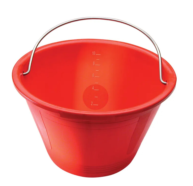 Secchio muratore rosso