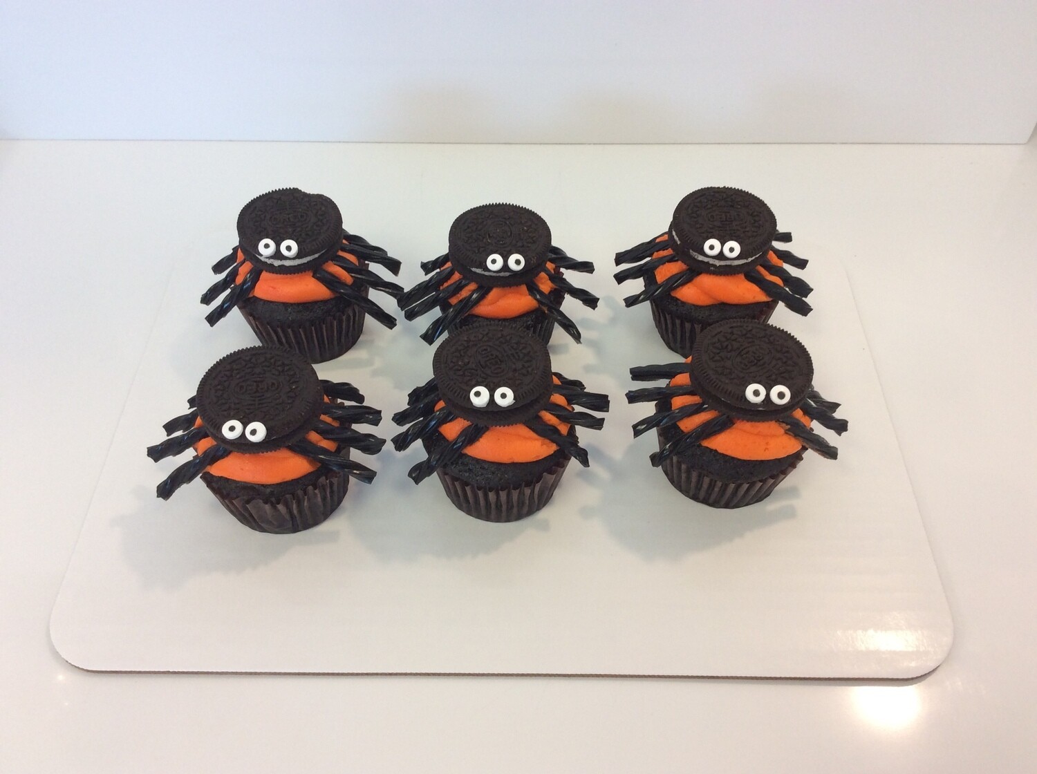 Halloween Spider Decorated Cupcakes