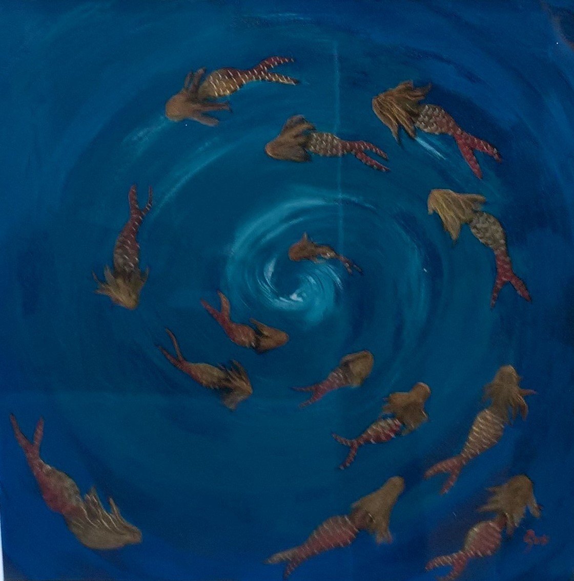 Mermaid Whirlpool – An Original Painting by Susi Whittaker – Shop – Buy ...