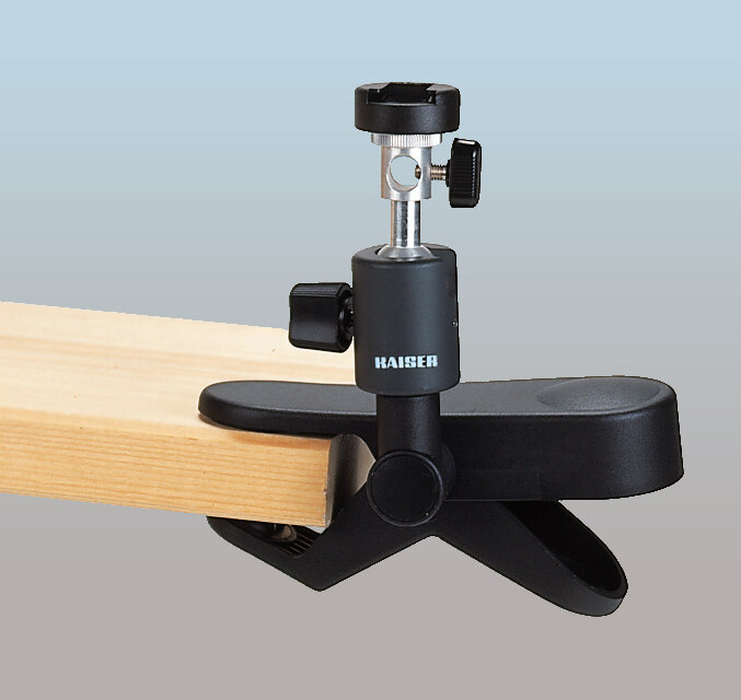 Kaiser Flash Clamp with ball and socket head with reflecting umbrella ...