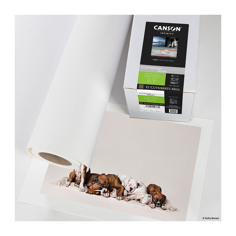 Canson Infinity Somerset Enhanced Velvet 330 (36", 20m roll)