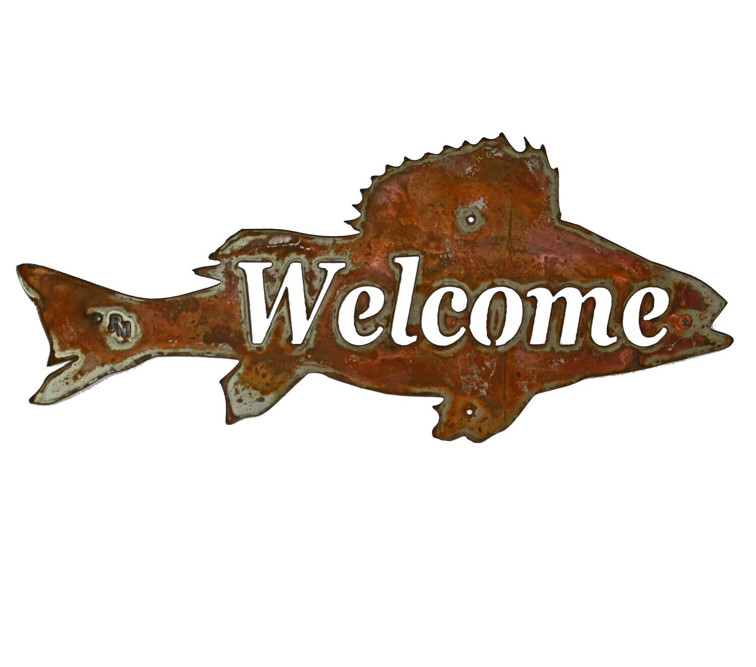 Walleye Welcome Sign For Entryway / Fish Welcome Sign