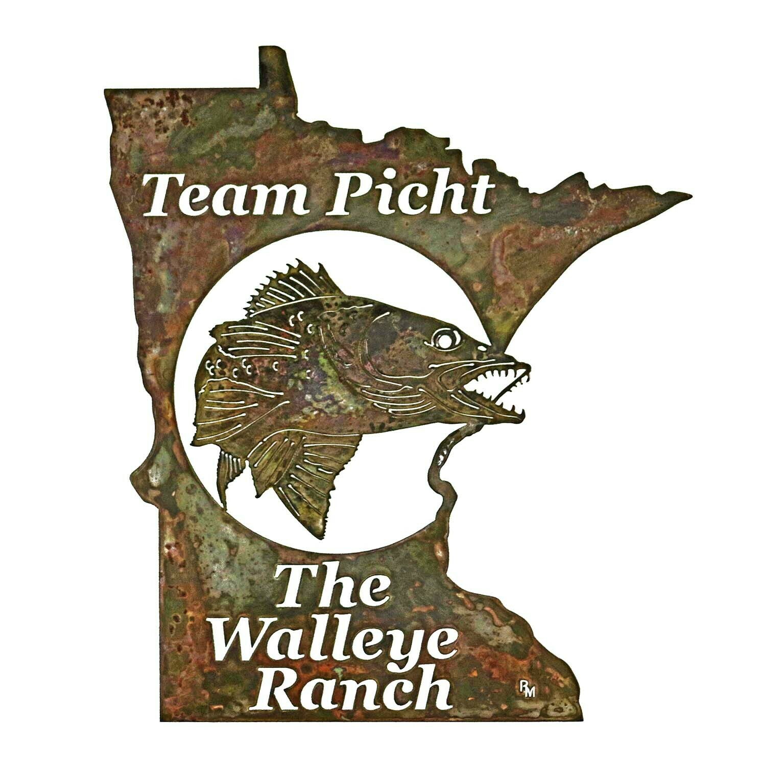 Custom Metal US State Sign