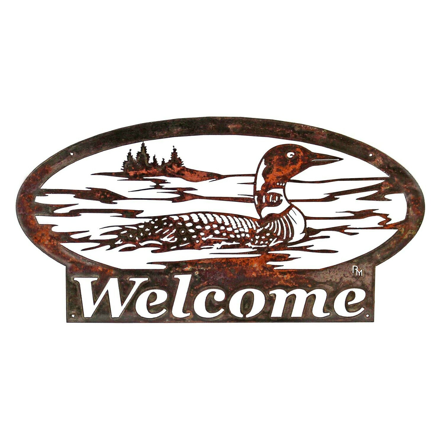 Metal Loon Welcome Sign / Loon Housewarming Gift