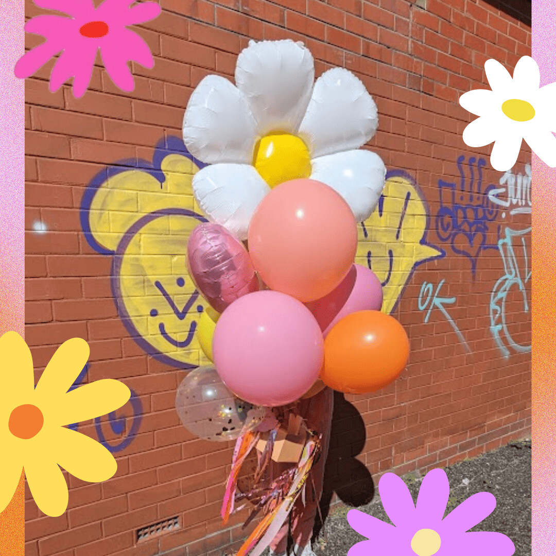 Daisy Balloon Bunch Perth - Daisy Balloon, Gift Delivery | Luna Balloon ...