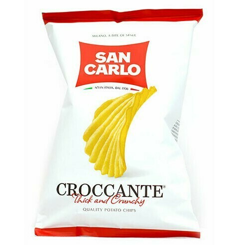 SAN CARLO RUSTICA CROCCANTE POTATO CRIPS CRINKLE CUT - 20x50g