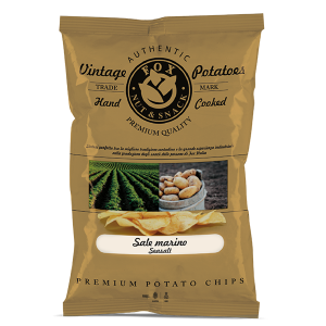 FOX ITALIAN HAND COOKED POTATO CHIPS SALE MARINO (Sea Salt) - 120g