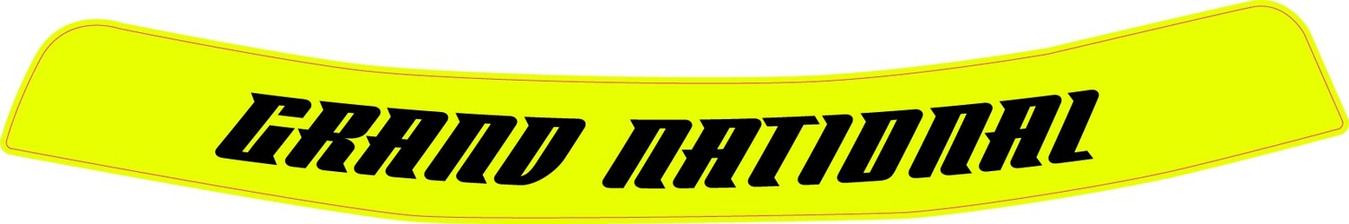 Grand National | Window Visor Decal | Custom R/C Wraps | Carpy's Print Co.