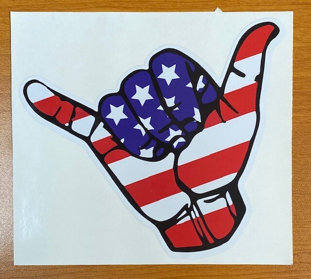 USA Hang Loose Sticker | Modified Race Wraps | Carpy's Print Co.