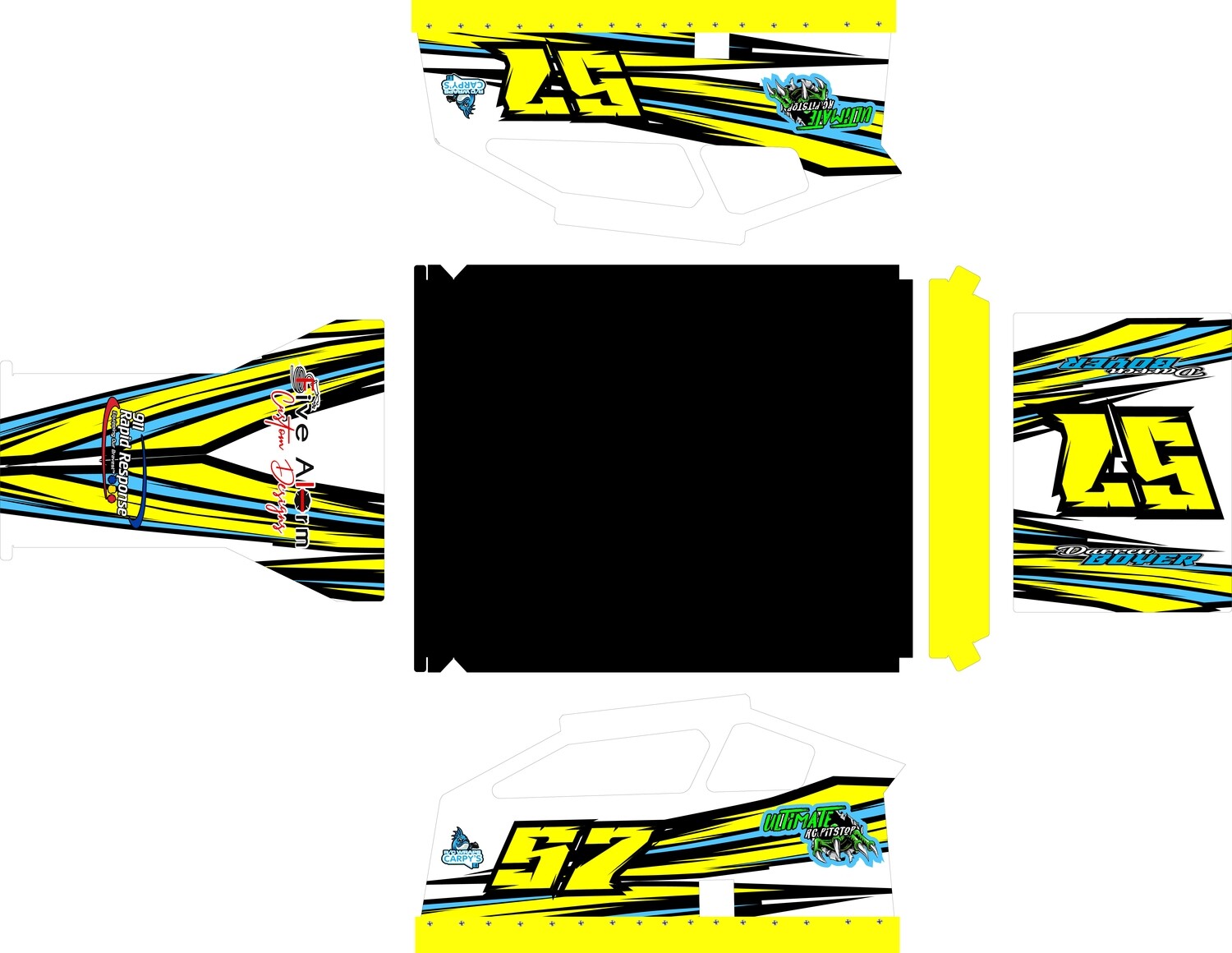 Ultimate RC Short Course Modified Body Custom Wrap | Vector File ...