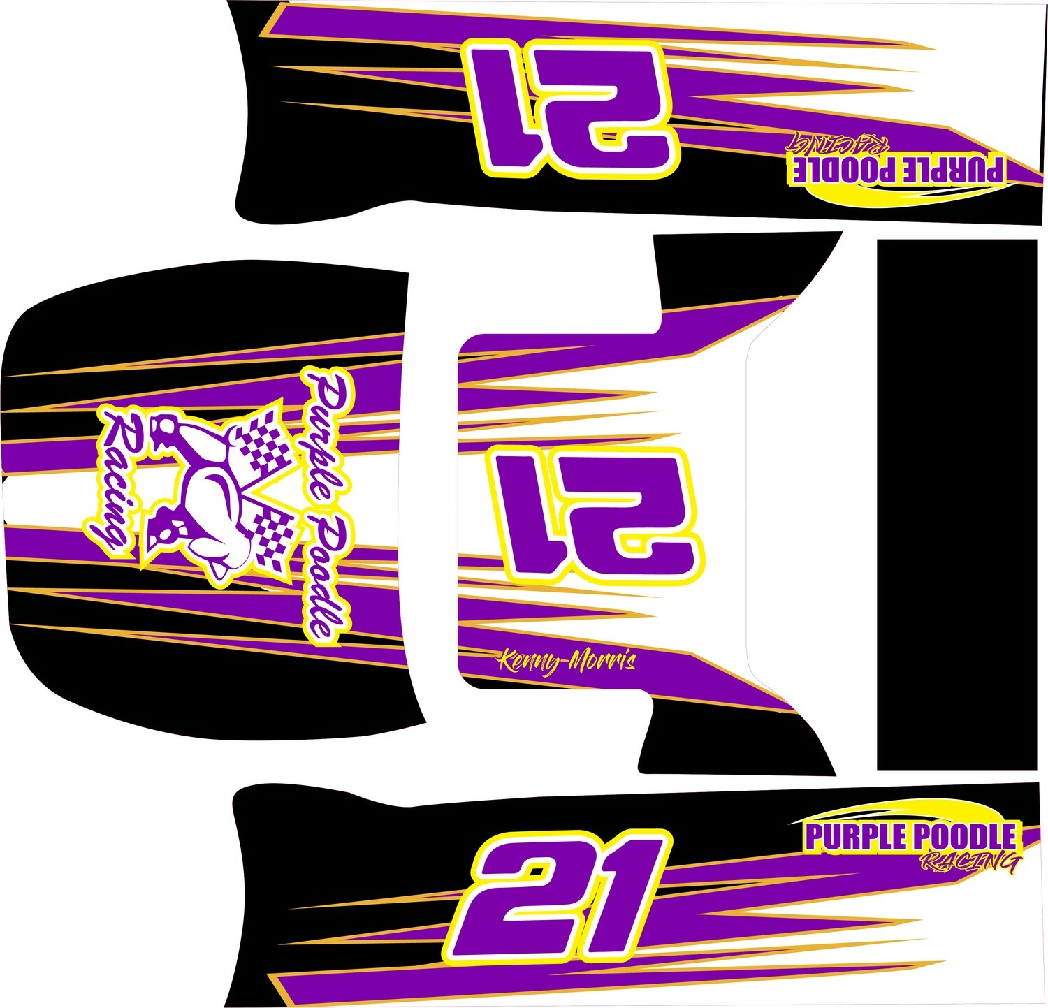 Shark Atomic SCT 1/8 Late Model Wrap(Designed to Order) | Custom ...