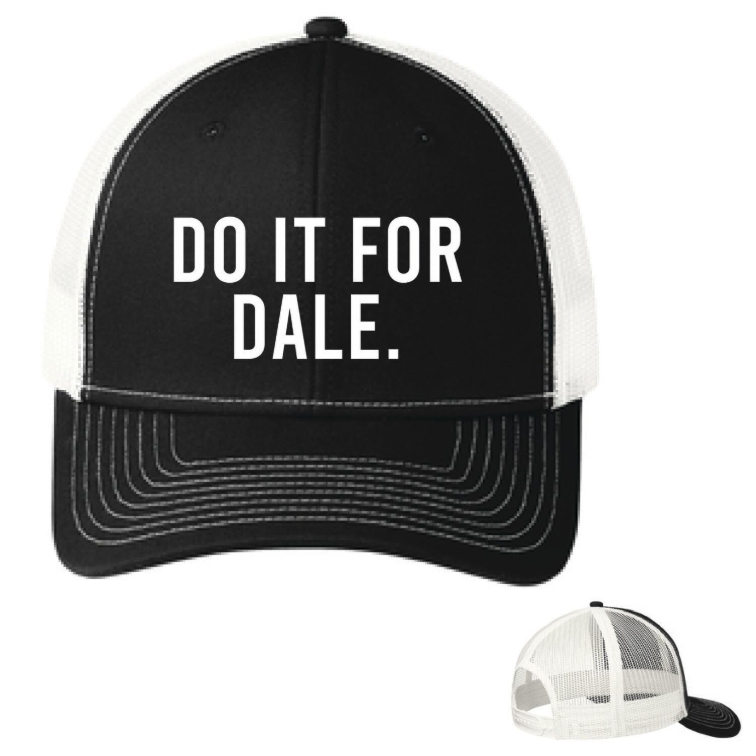 Do It For Dale - Hat (black/white) | Go-Kart Graphics & Wraps | Carpy's ...