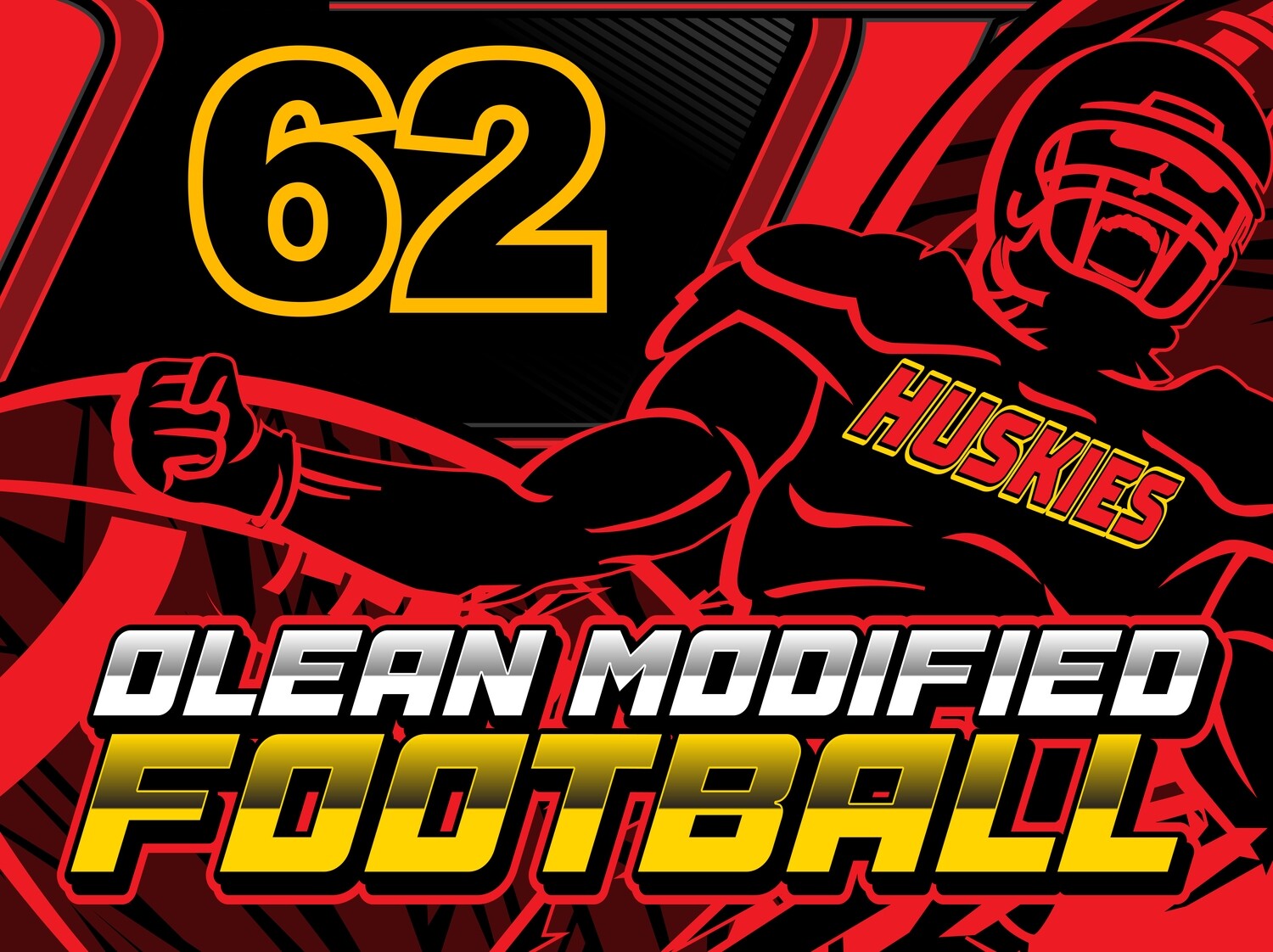 Customizable Olean Modified Football | Customizable Senior Yard Signs ...