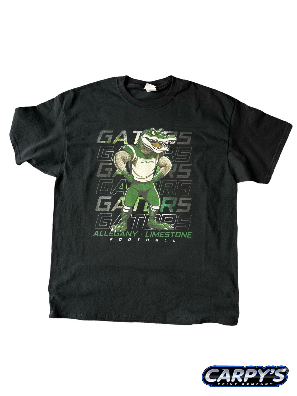 Allegany Limestone Gators Football T-Shirt | DT104 Black | Custom ...