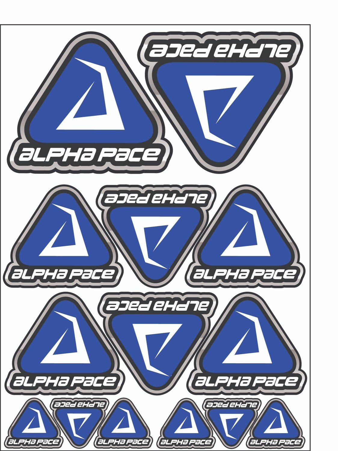 Alpha Pace Sticker Pack | Vector File Downloads | Carpy's Print Co.