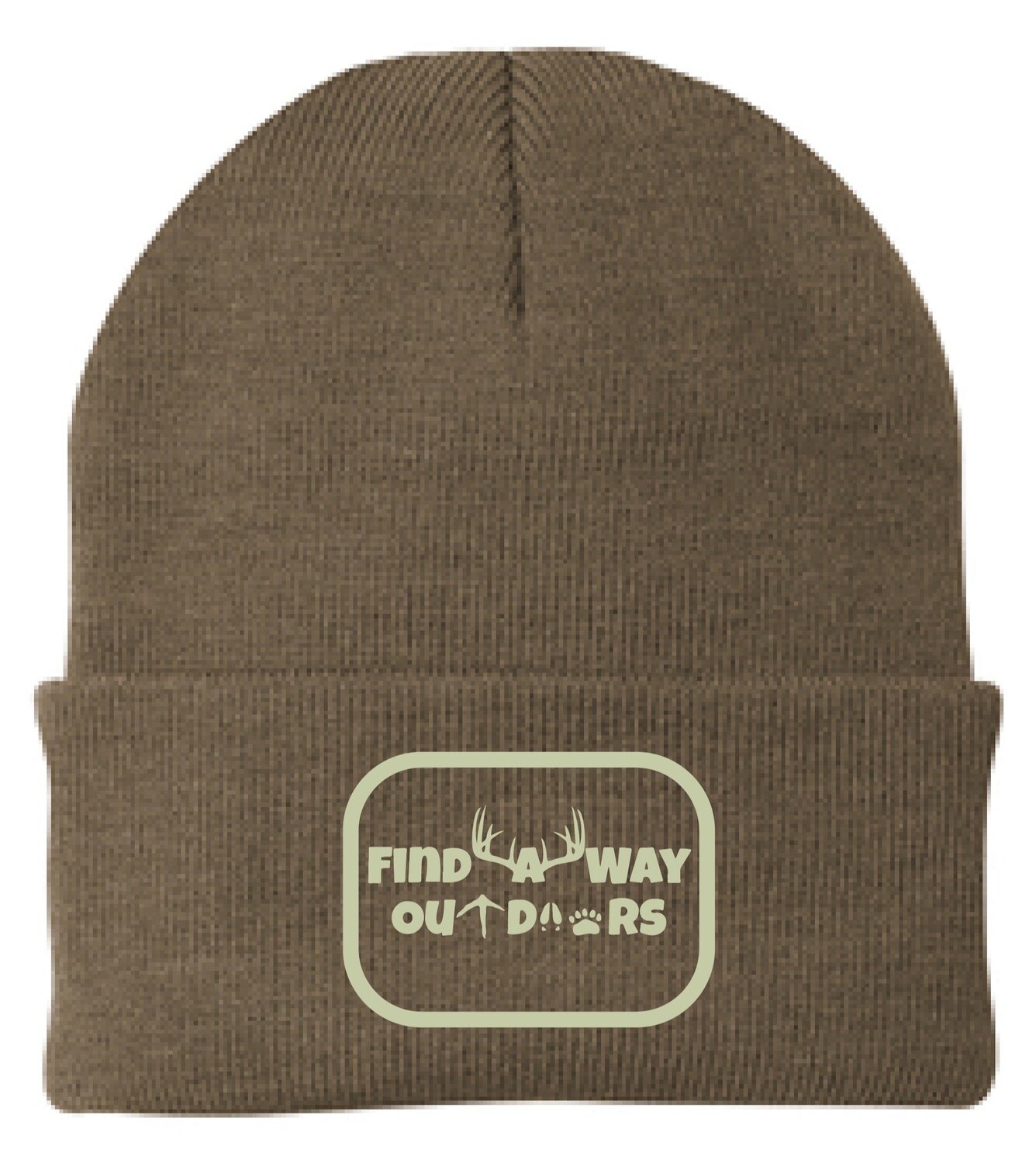 Find A Way Outdoors Beanie | CP90 Woodland Brown | Karting Wraps ...