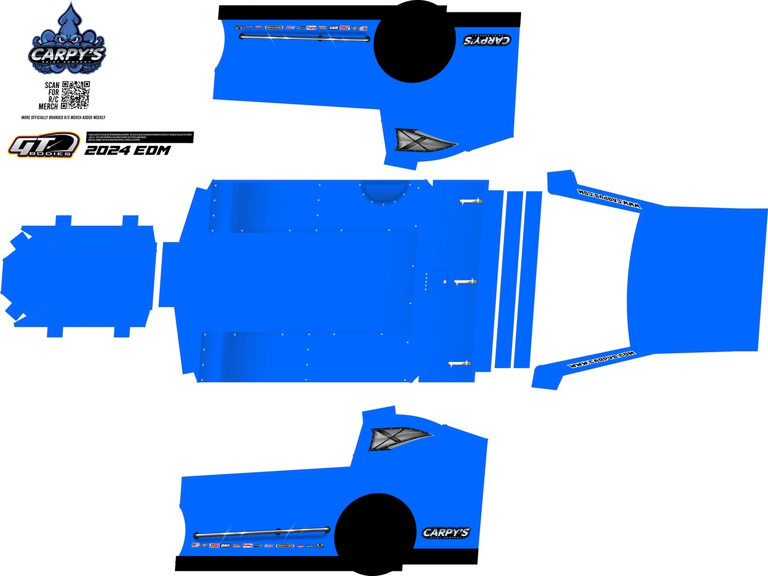 GT Bodies 2024 EDM Body Wrap | Modified Race Wraps | Carpy's Print Co.