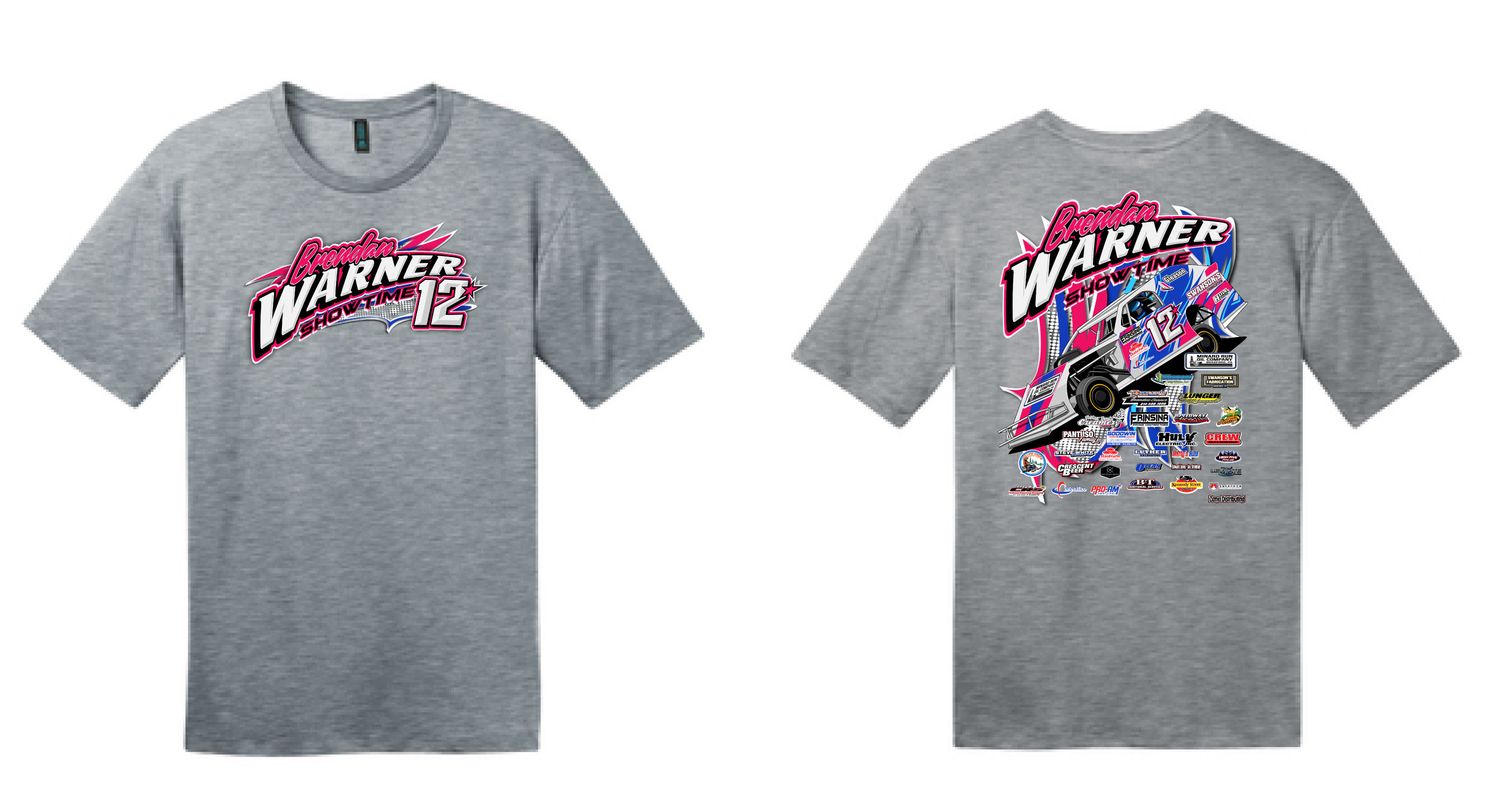 Brendan Warner TShirt | DT104 Heathered Steel | Store | Carpy's Print Co.