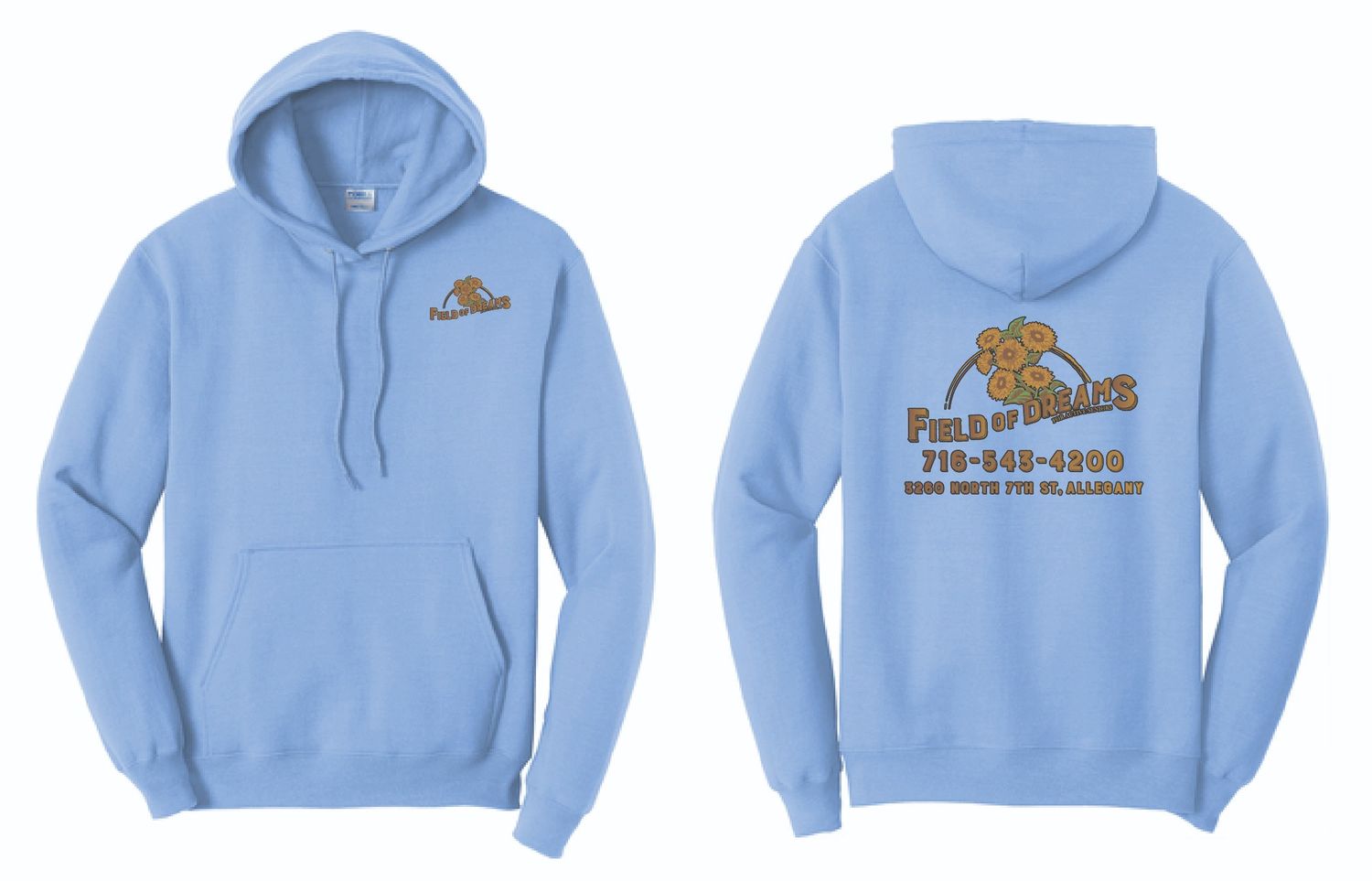 Field of Dreams Hoodie | PC78H Light Blue | Store | Carpy's Print Co.