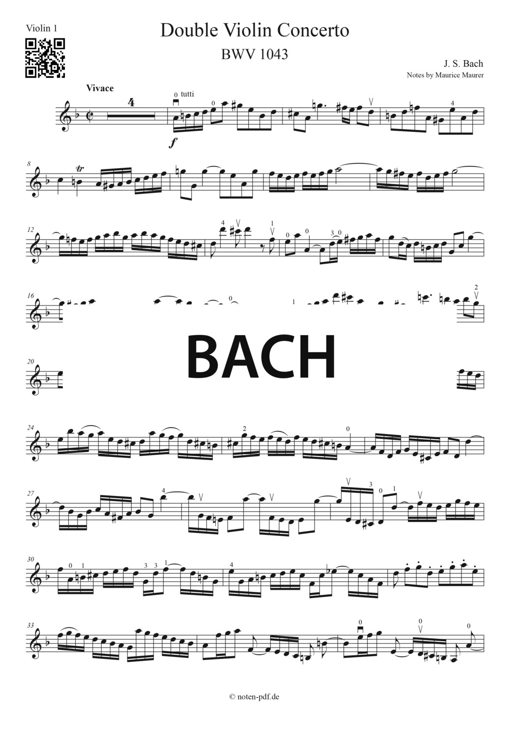 Bach: Double Violin Concerto - All Movements