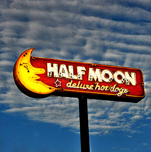 Coaster Half Moon Drive In Sign