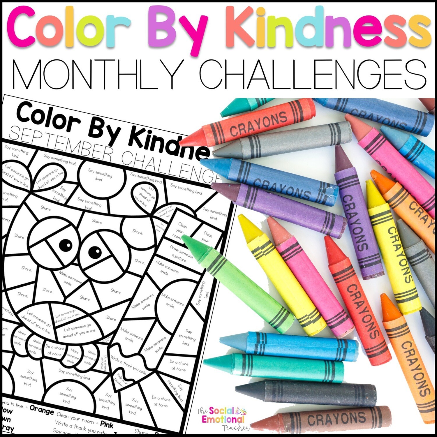Monthly Kindness Challenges | Store - The Social Emotional Teacher