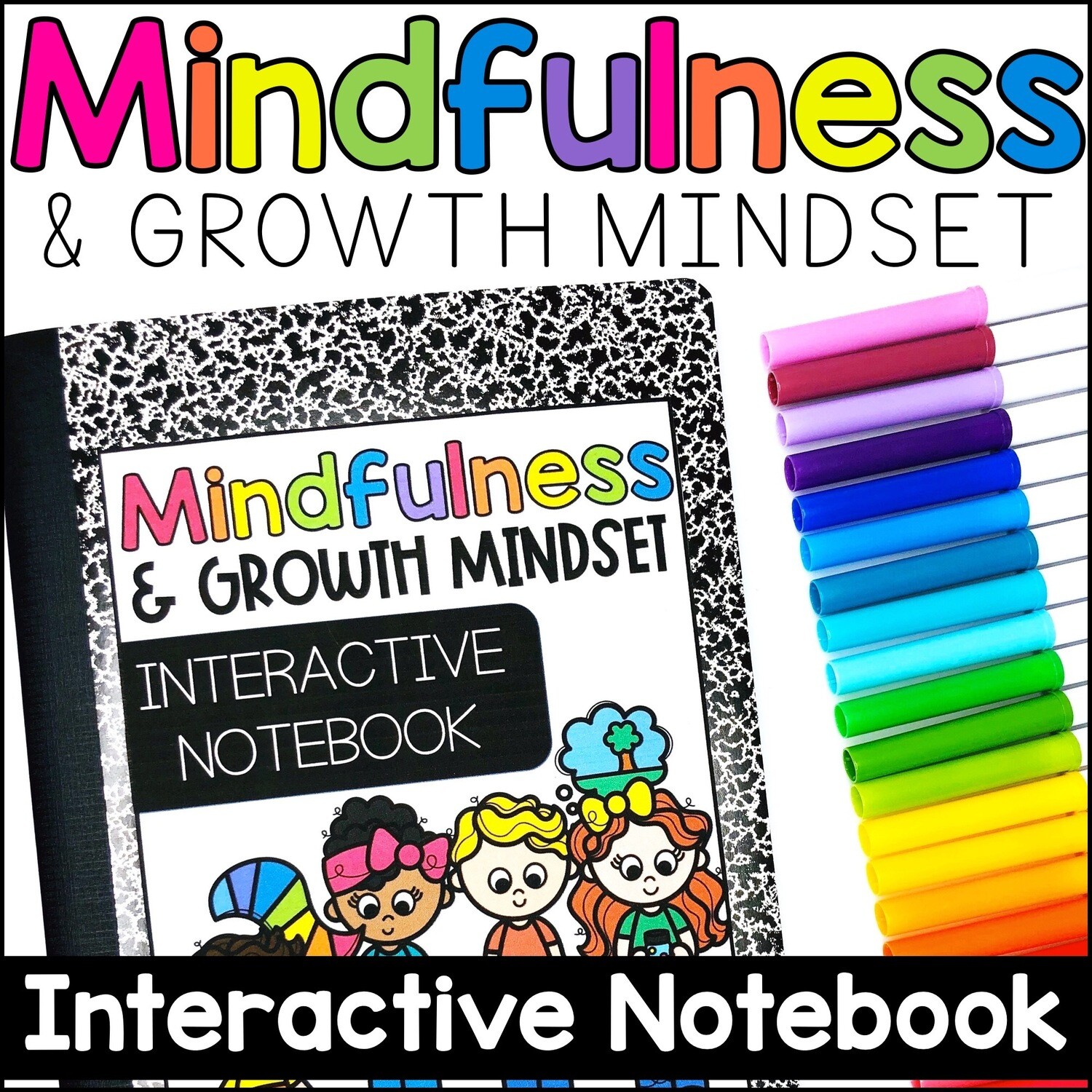 Mindfulness & Growth Mindset Interactive Notebook | Store - The Social ...