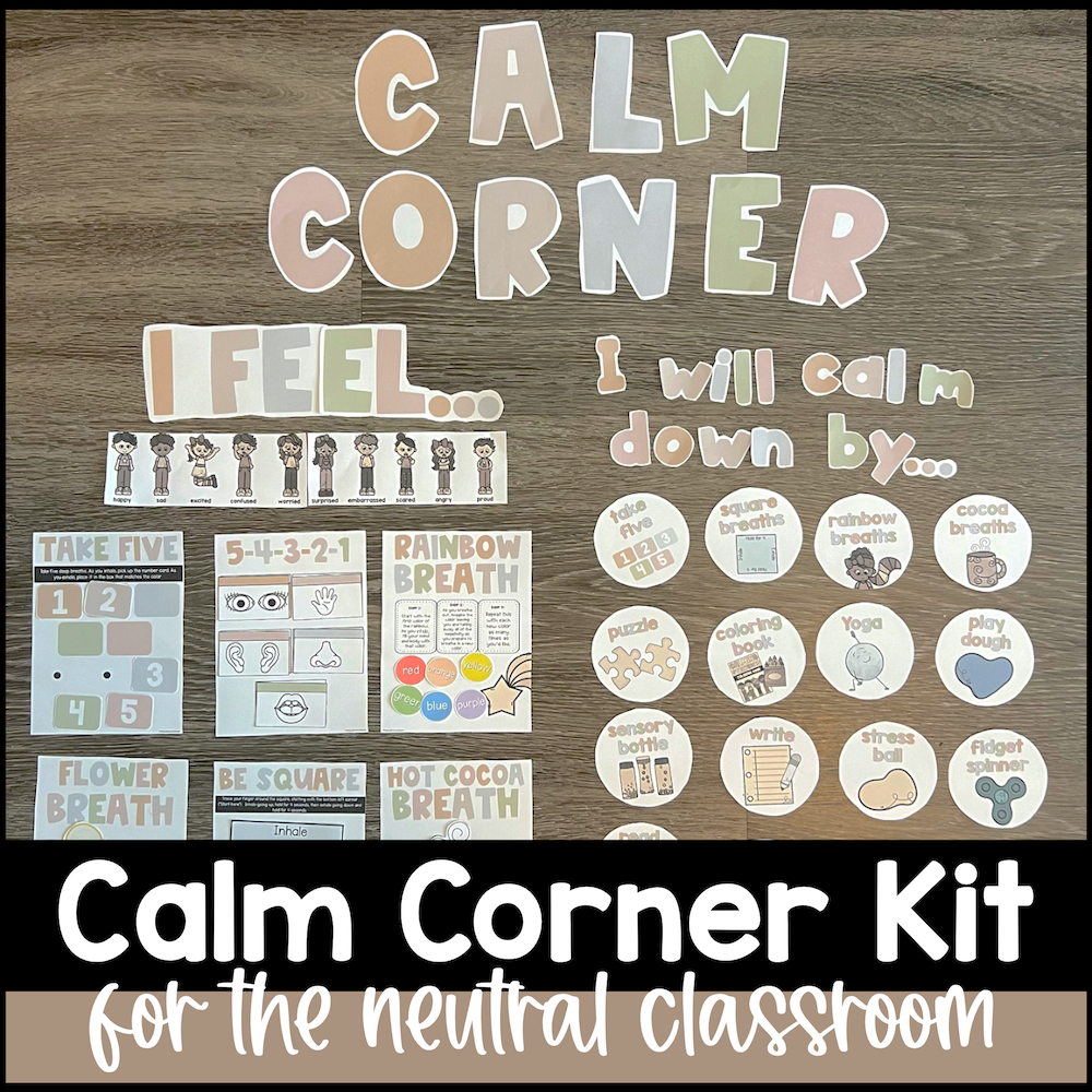 Calm Corner for the NEUTRAL Classroom | Store - The Social Emotional ...