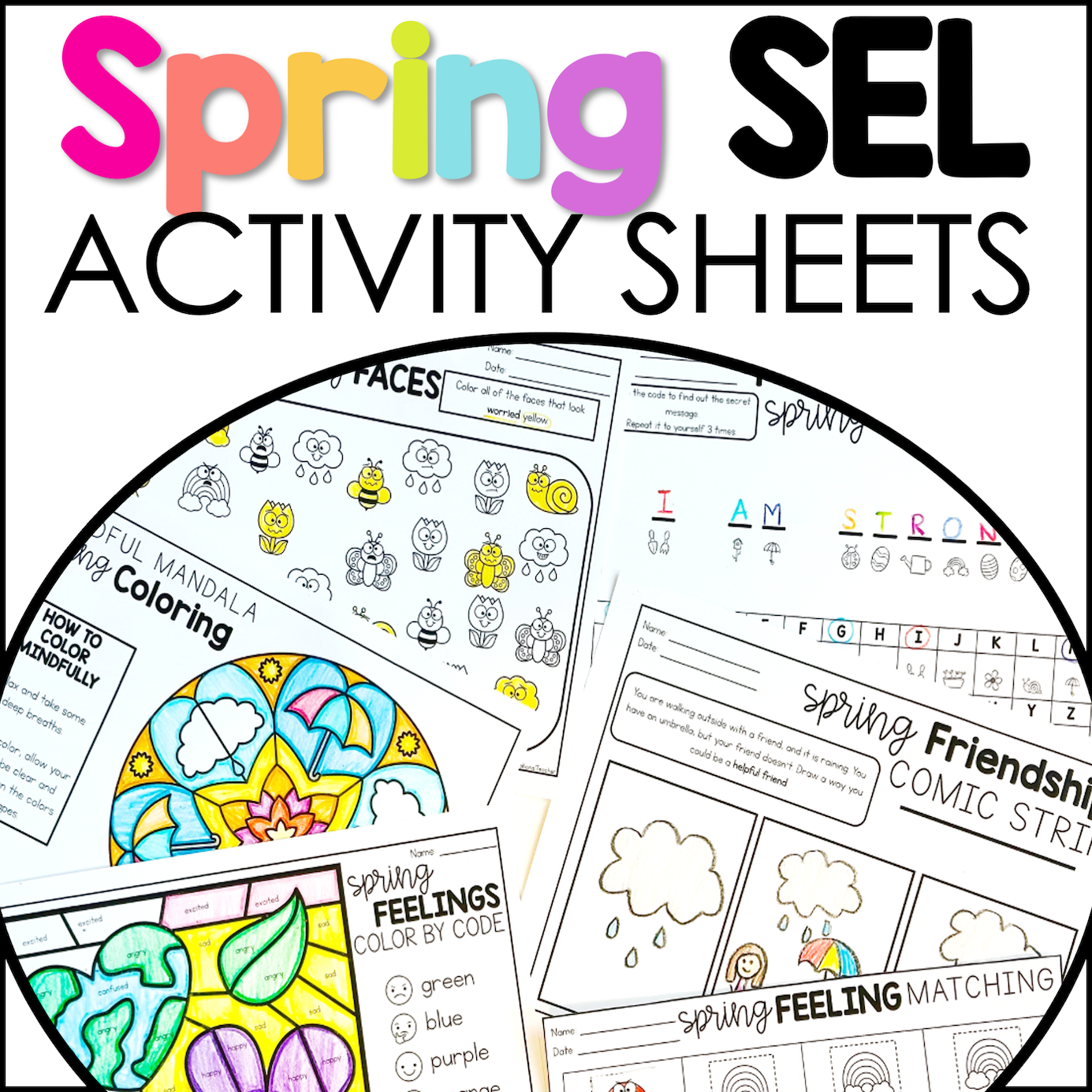 Spring Social Emotional Learning Activity Sheets | Store - The Social ...