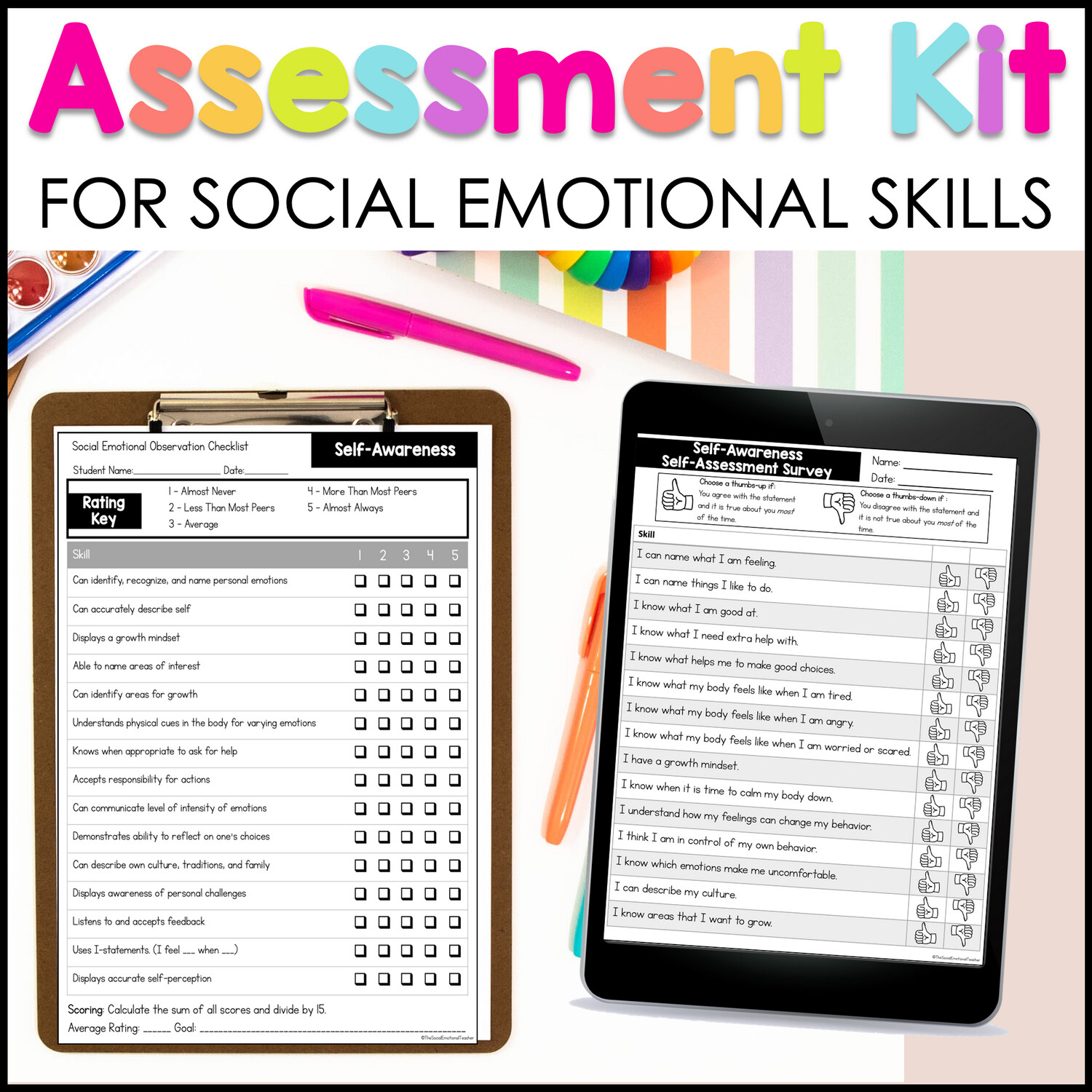 Social Emotional Learning Assessment + Data Kit