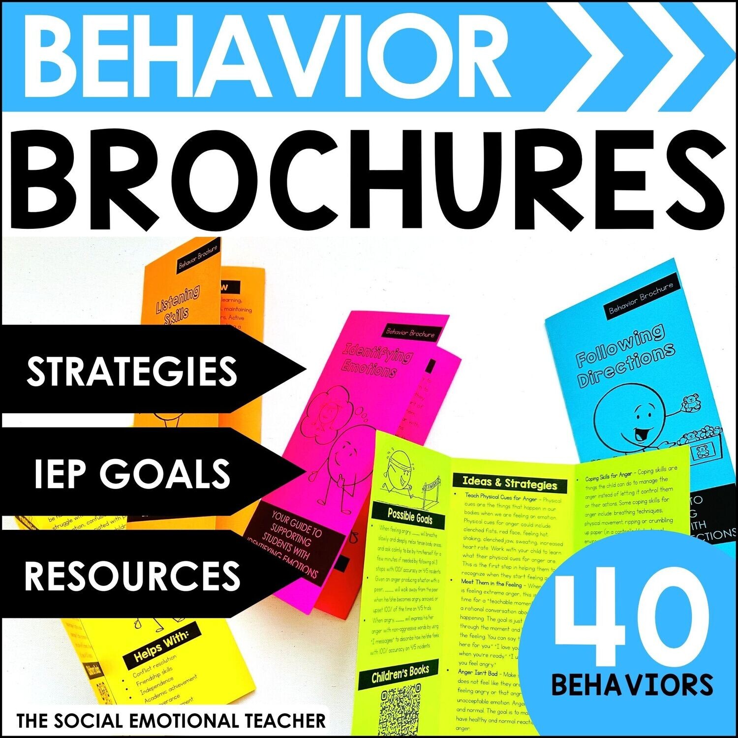 Behavior Brochures: Perfect for Parent Teacher Conferences