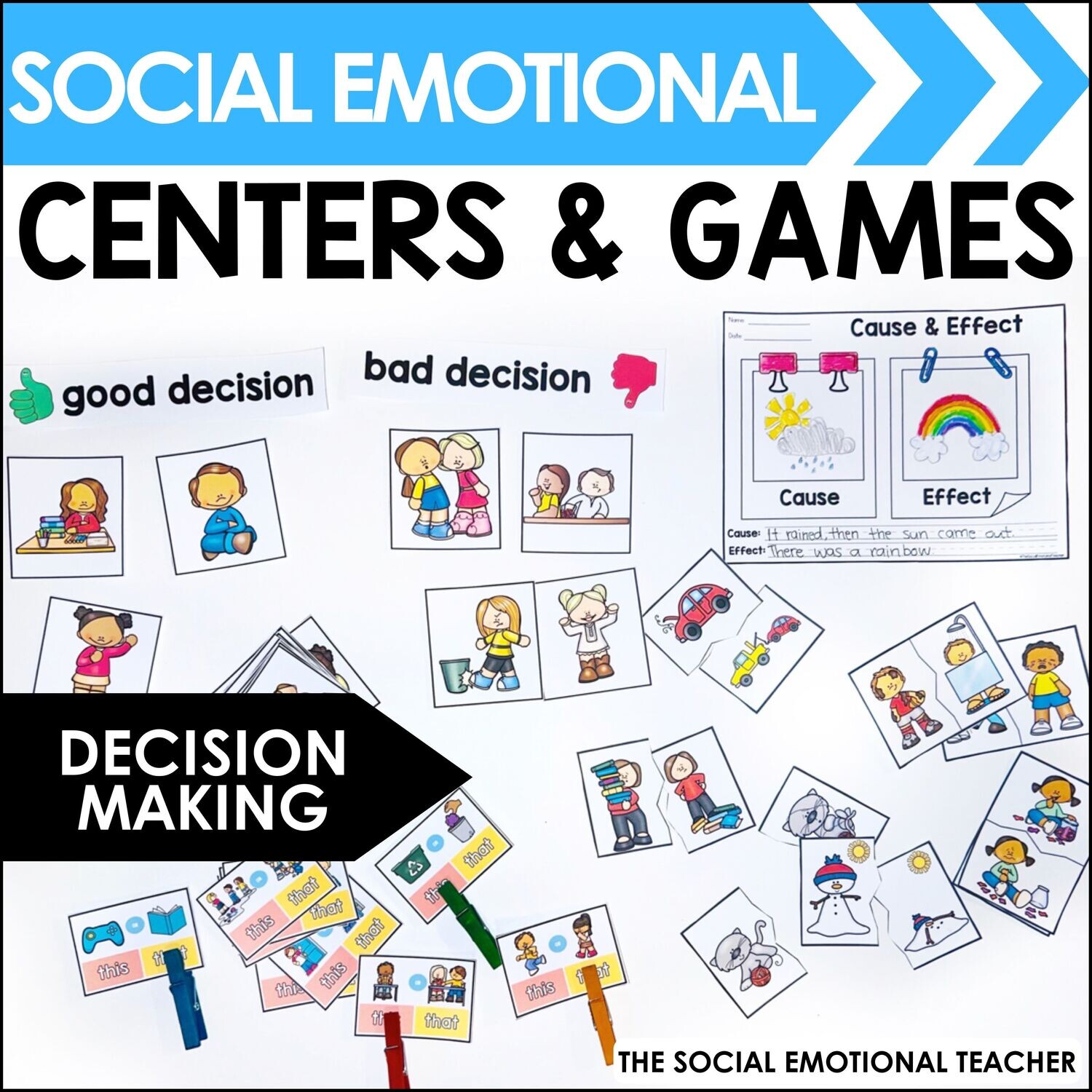 Decision Making SEL Centers for Primary Grades