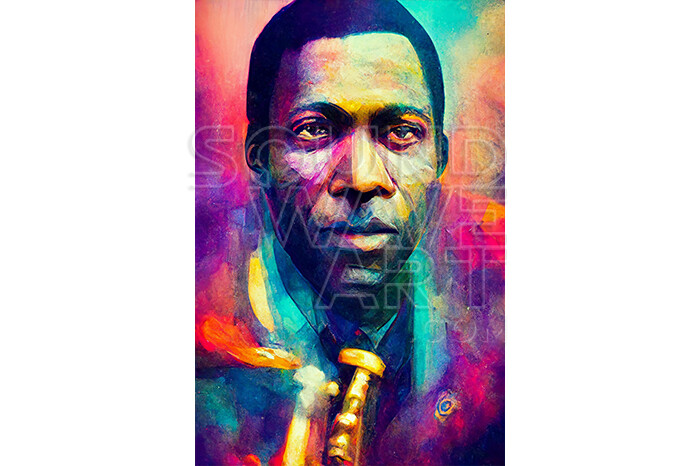John Coltrane Psychedelic Portrait - Instant Download - Store ...