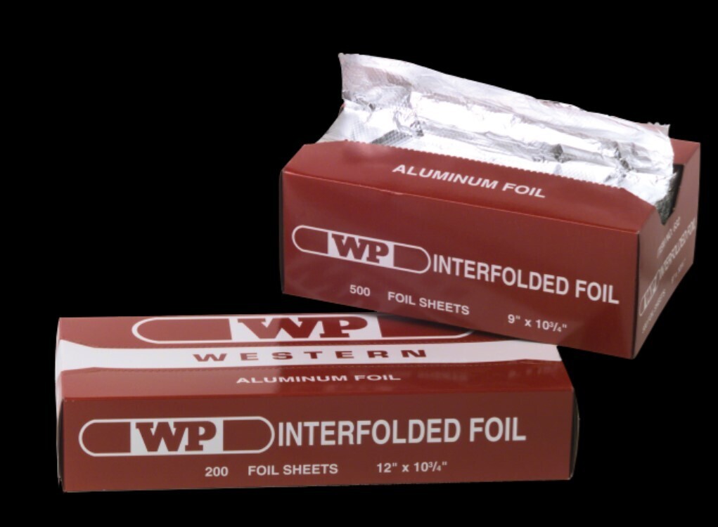 633 POP-UP INTERFOLDED FOIL SHEETS (12"x10.75") 12BOXES/BOX