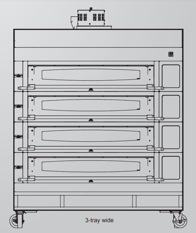 Mono DX Harmony Eco-Touch Controller Modular Deck Oven - 3-Trays Wide