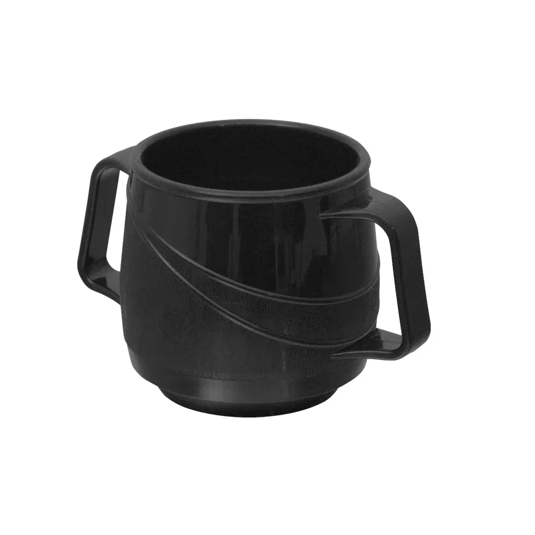Moderne Insulated Double Handle Mug Black 250mL - Carton of 24