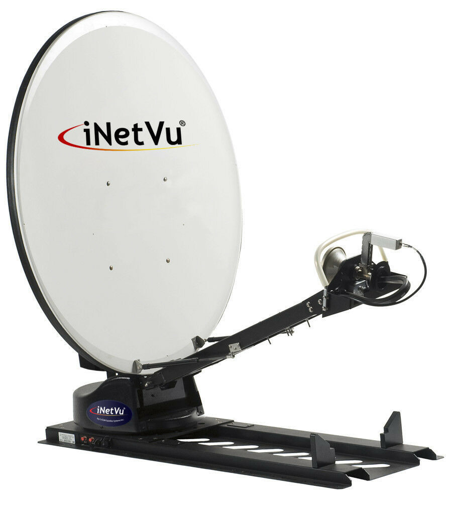 KU BAND iNetvu C-Com 1200 Drive-Away 1.2Mt Automatic SNG Uplink Antenna ...