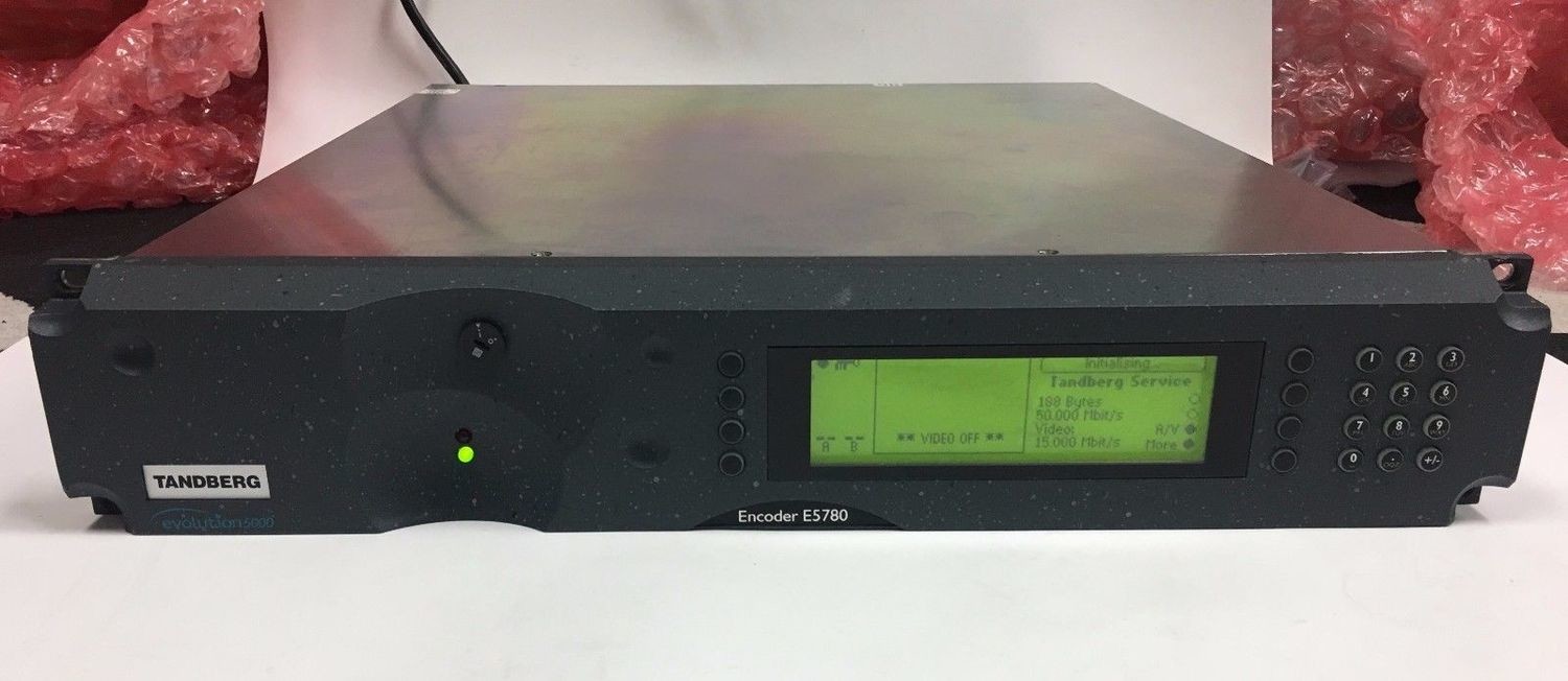 Tandberg Ericsson MPEG2 422 HD Encoder E5780 ATSC DVB 2U Rackmount ASI out