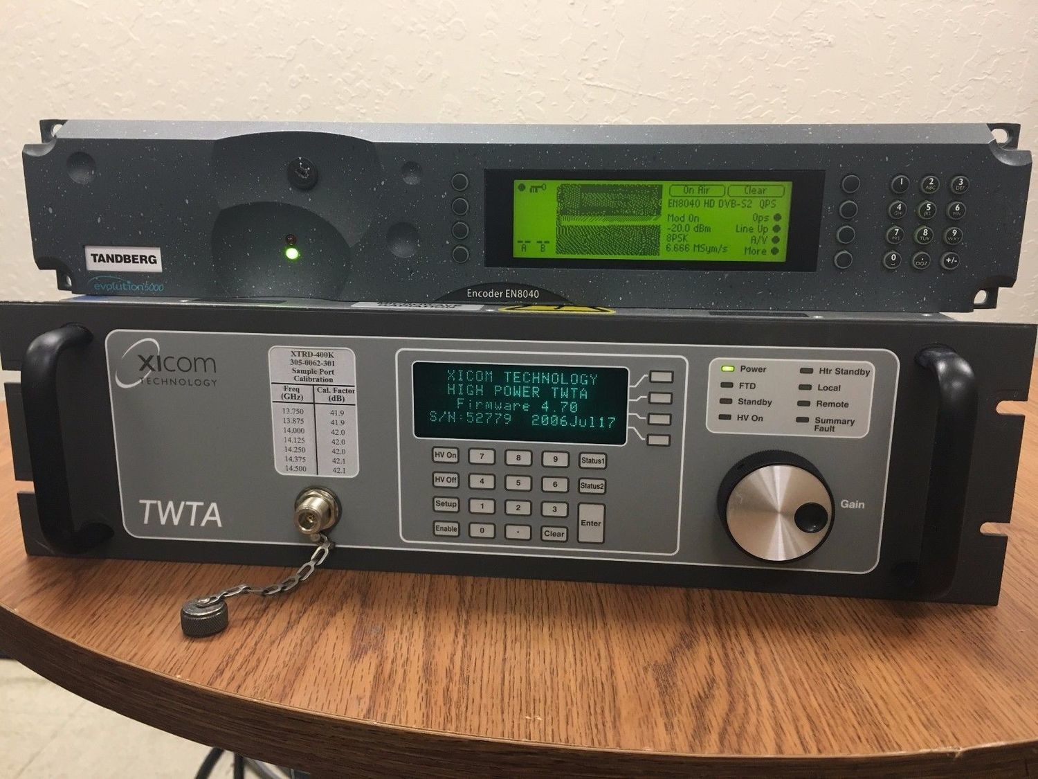 TANDBERG EN8040 HD SDI4:2:2 ENCODER DVBS2 L-Band+ XICOM 400W Ext. KU ...