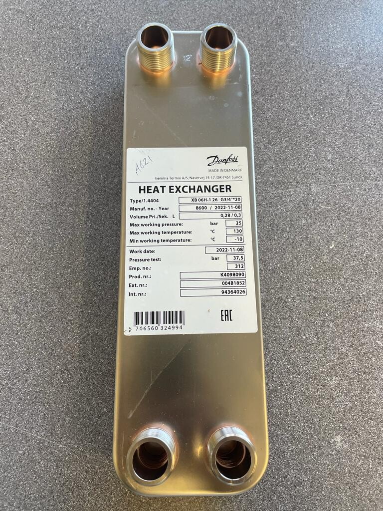 94364026 - XB 06H-1 26 3/4" Heat H/e - Danfoss