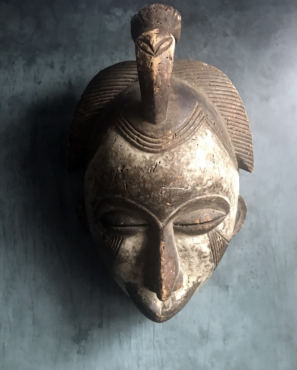 Vintage African Okuyi Helmet Mask 2