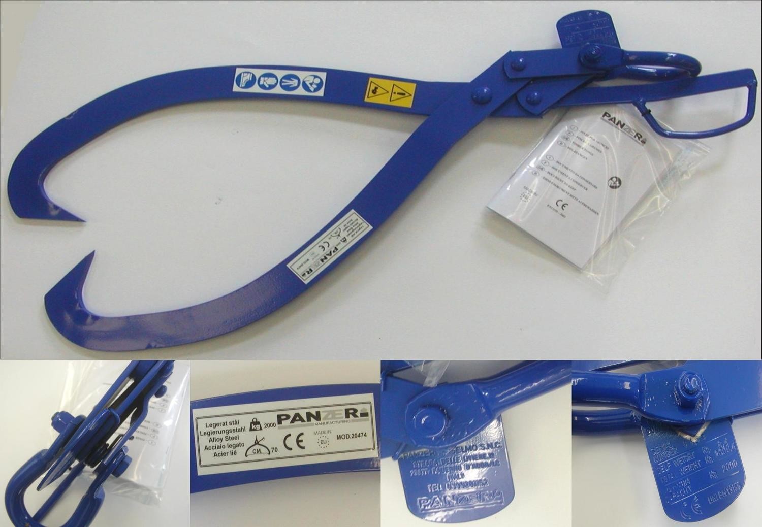 Timber Tongs 70cm with Handle 2ton