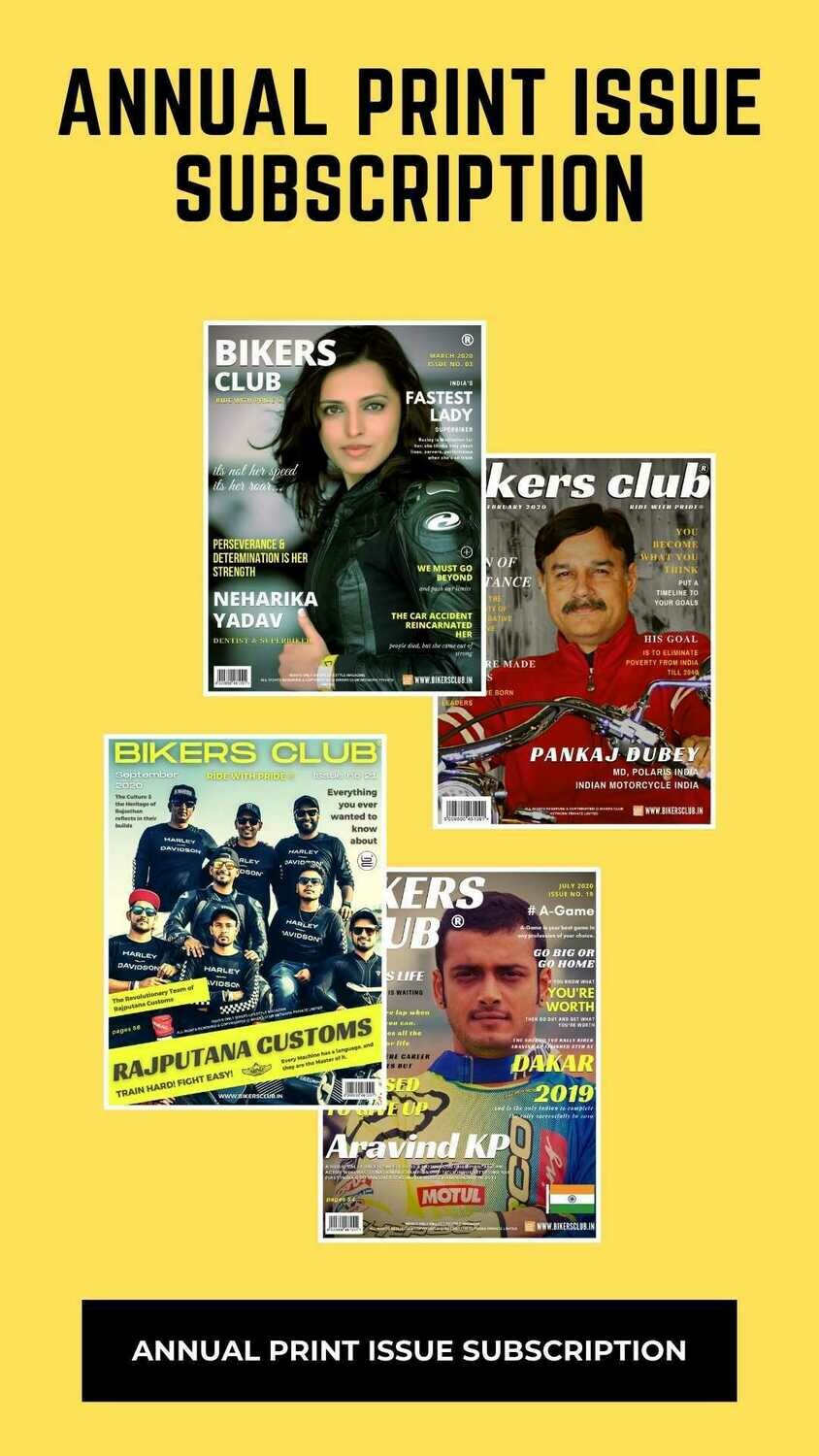 ANNUAL PRINT MAGAZINE SUBSCRIPTION