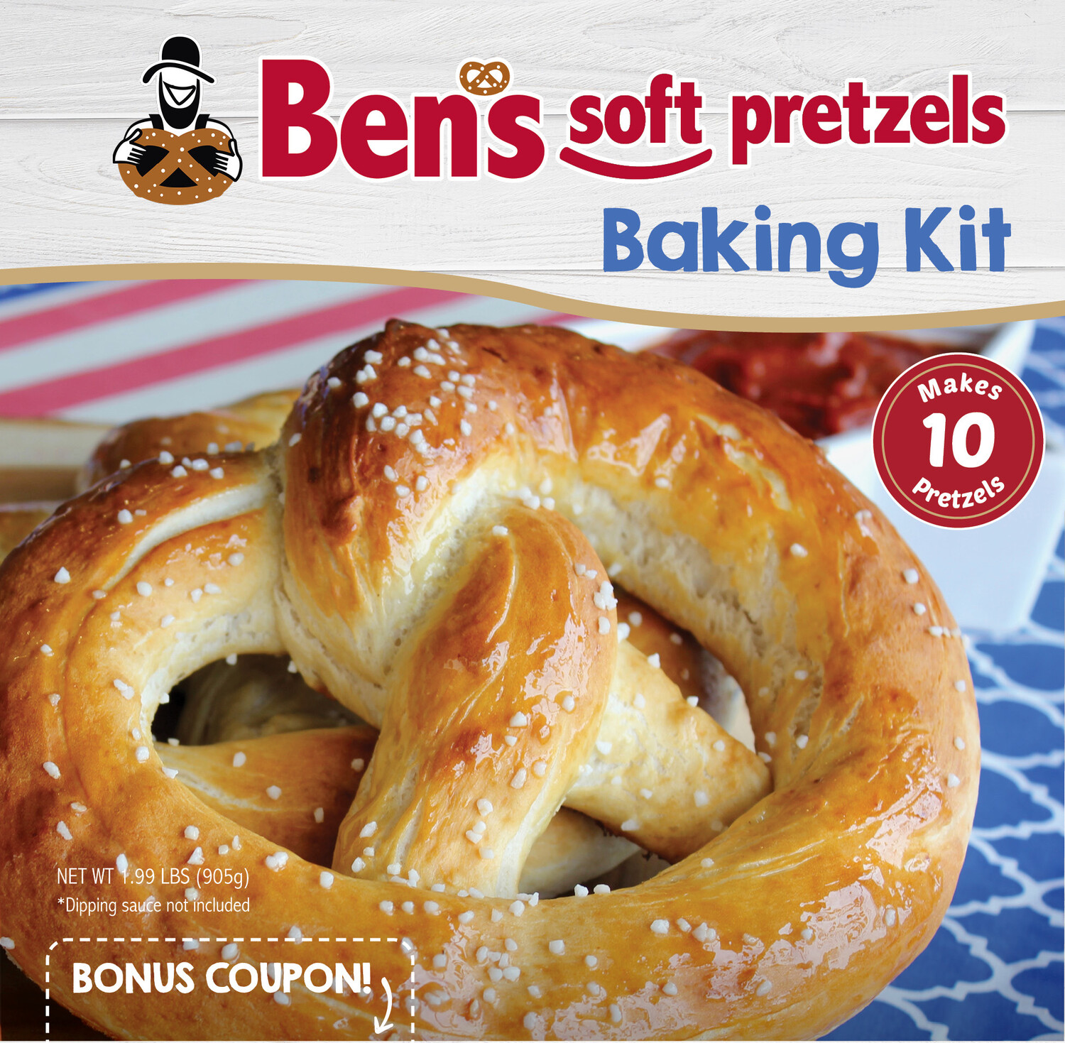 Amish Baking Sample Pack-1 Ben’s Soft Pretzels Kit and 1 Amish Cinnamon ...