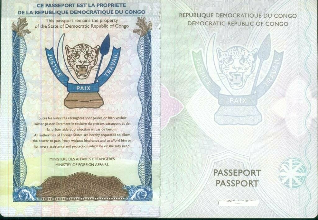 Passeport biométrique Congo-Kinshasa RDC - Direct MAE