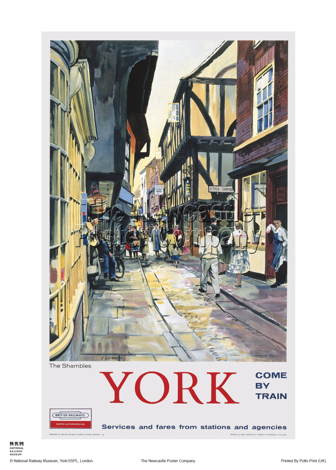 York Vintage Railway Travel Holiday Poster