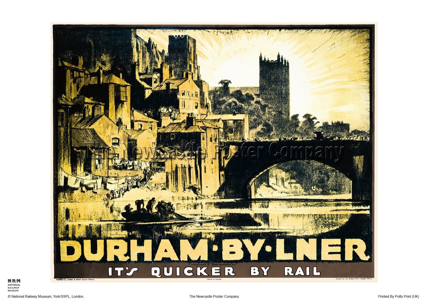 Durham Vintage Railway Travel Poster