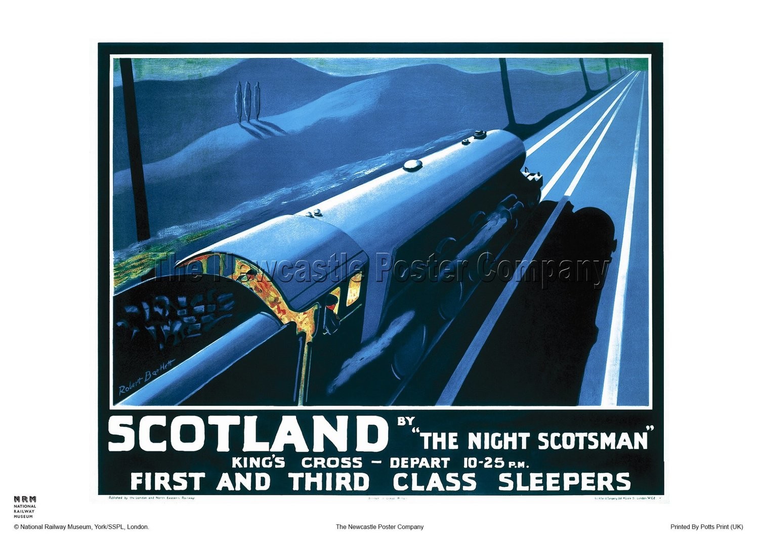 Scotland Vintage Railway Travel Poster