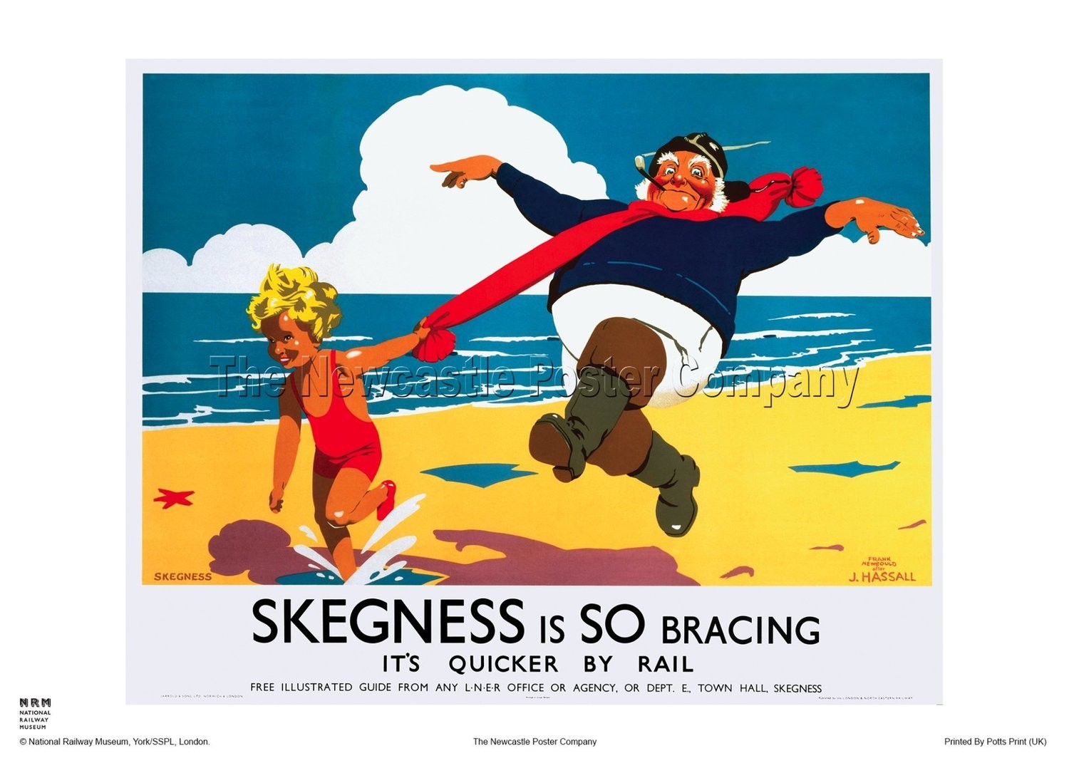 Skegness Vintage Railway Travel Poster