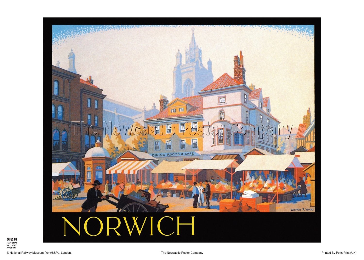 Norwich Vintage Railway Travel Poster